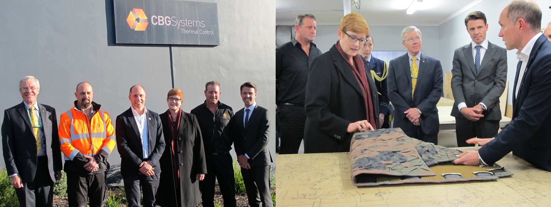 Minister for Defence Senator the Hon Marise Payne and Senator Jonathon ...